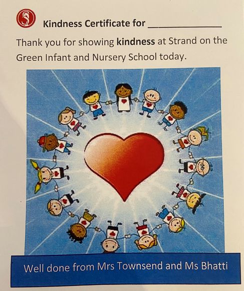 Respect and Kindness Certificates - News - Strand on the Green